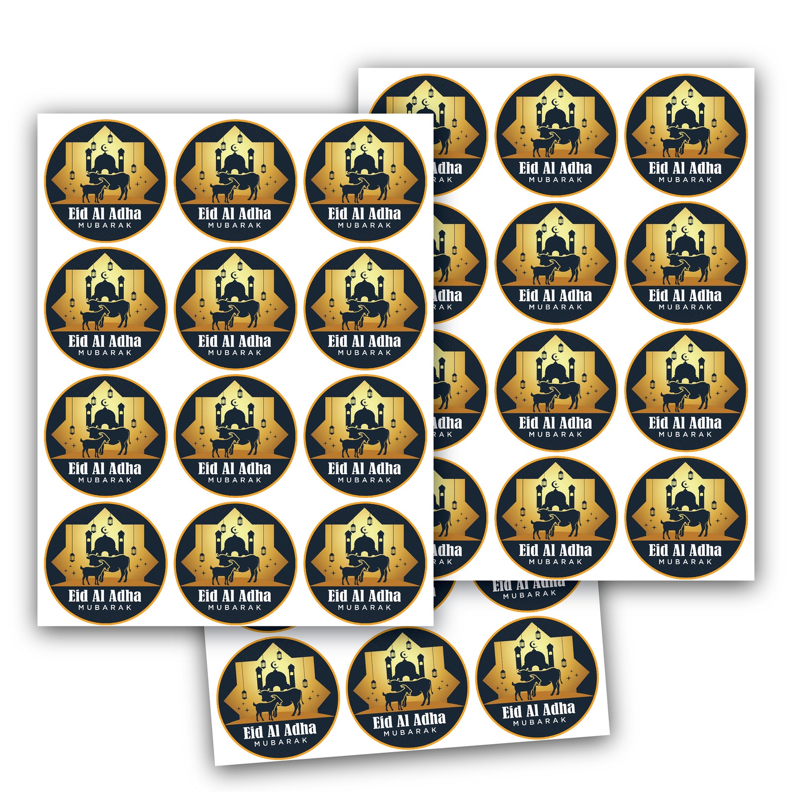 Eid Al Adha Stickers, Eid Mubarak Stickers, Eid Al Adha Labels, Eid ...