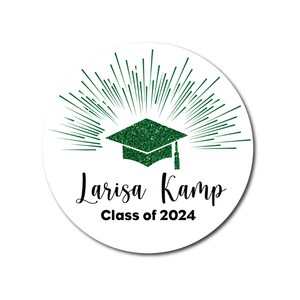 Personalized Graduation 2024 Stickers, Custom Class of 2024 Stickers ...