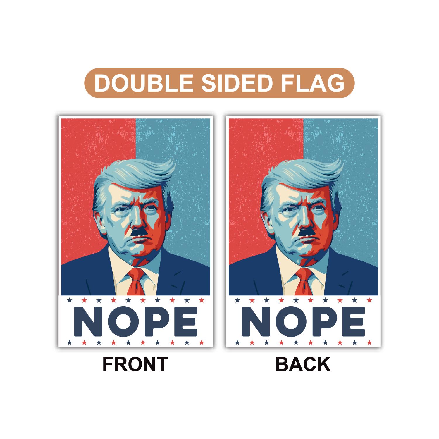 Resistance Nope to Fascism Garden Flag, 12x18 Inch Double Sided, Resist ...