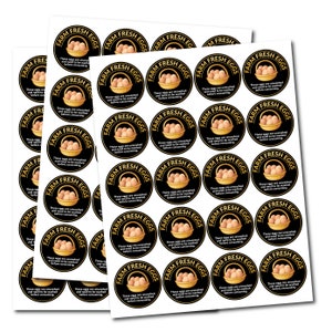 Fresh Unwashed Egg Stickers, Farm Fresh Eggs Stickers, Farm Fresh ...