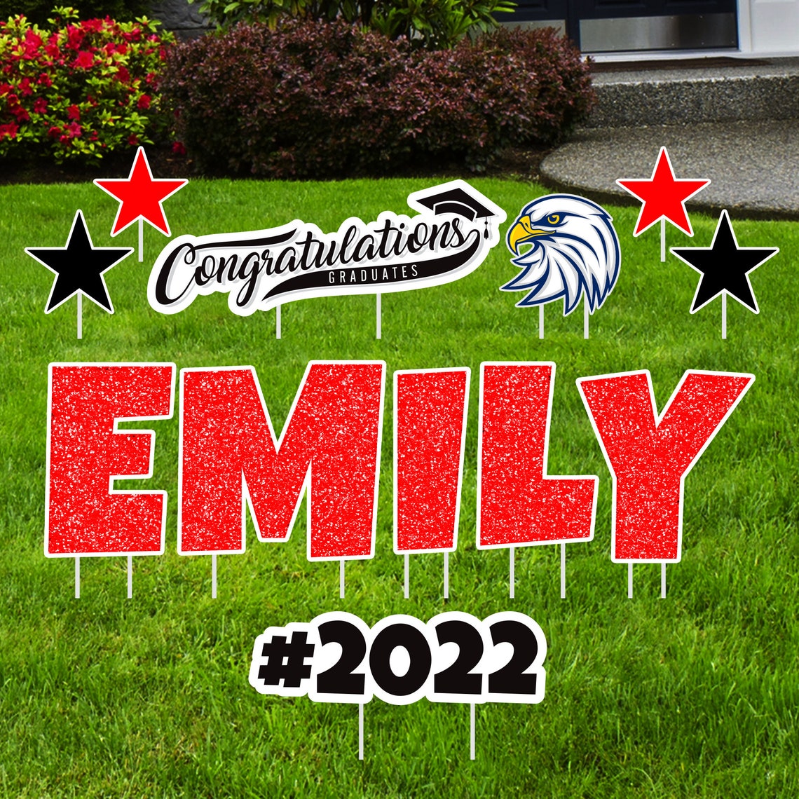 Personalized Graduation Yard Sign Letters 18 Custom - Etsy