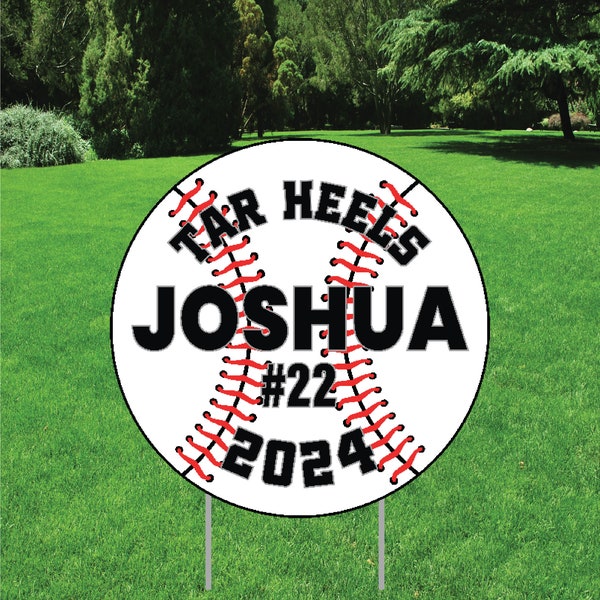 Baseball Yard Sign Personalized - Etsy