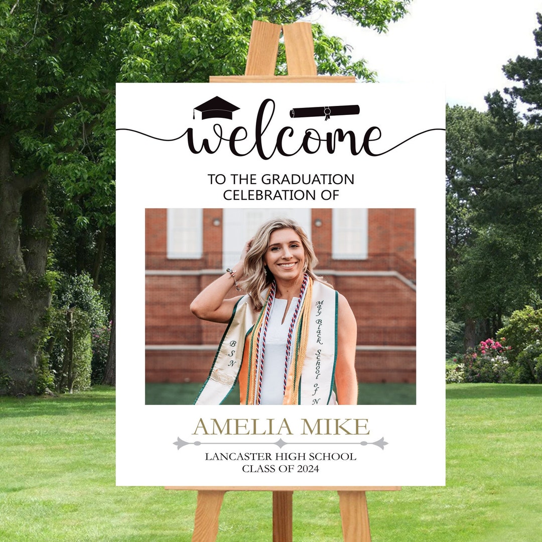 Custom Graduation Foamboard Poster Sign Photo, Personalized Class of ...