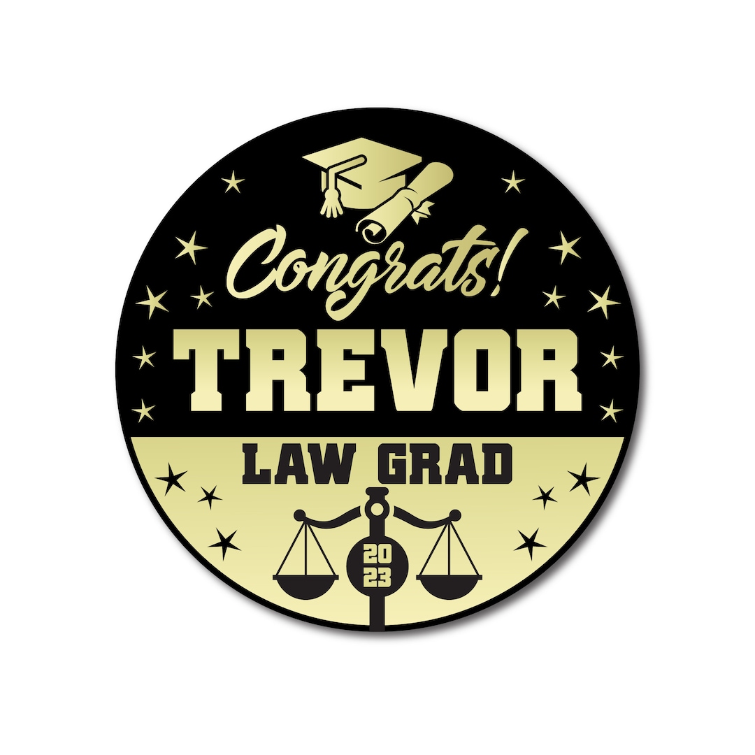 Personalized Law School Graduation 2024 Stickers, Custom Class of 2024 ...