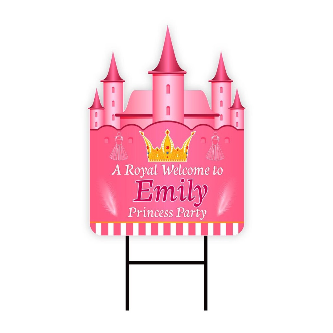 Princess Birthday Yard Sign 12 X 18 Coroplast Little Princess Crown ...