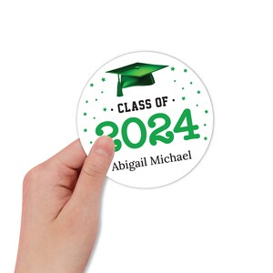 Personalized Graduation 2024 Stickers, Custom Class of 2024 Stickers ...