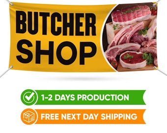 Butcher Banner - Etsy