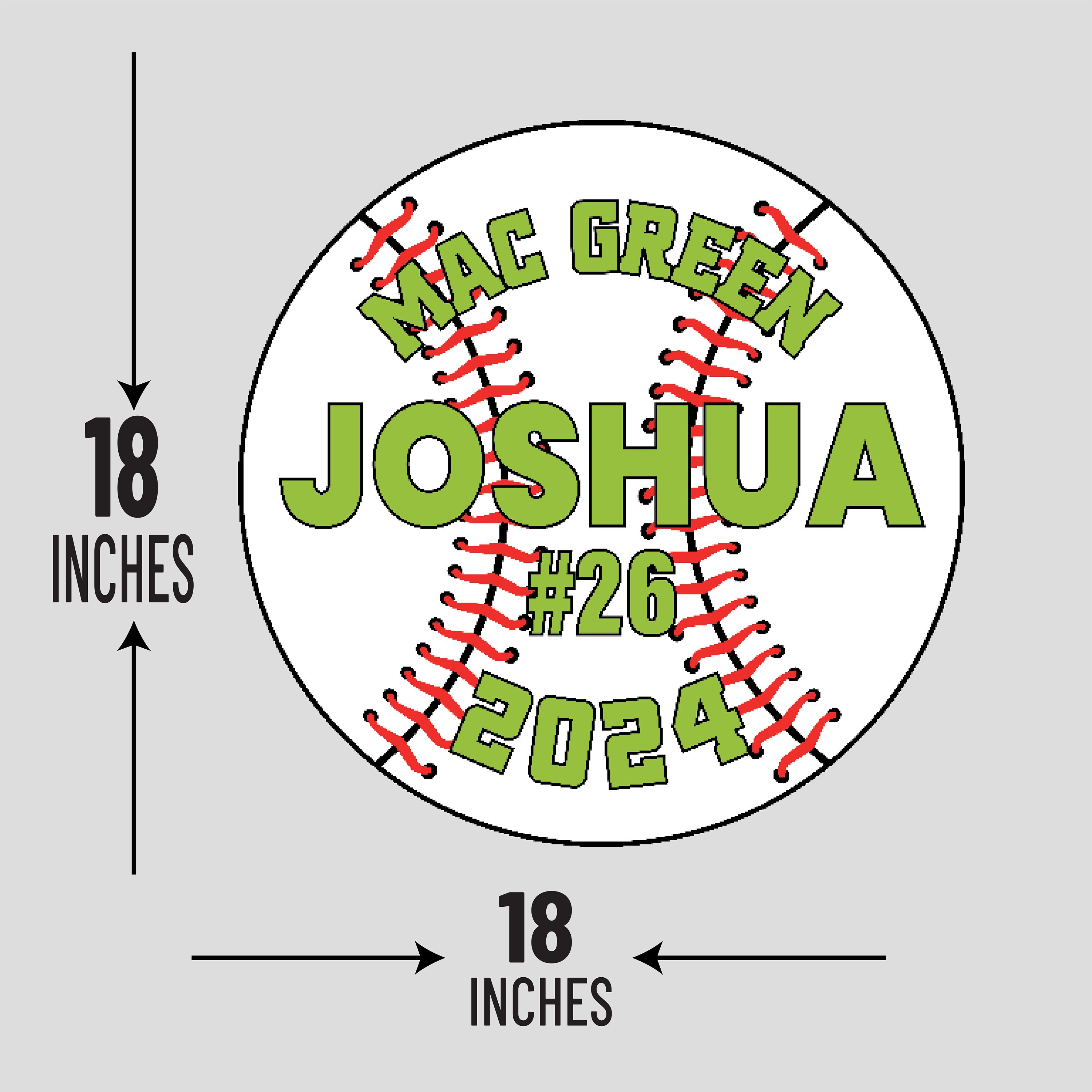 Personalized Baseball Yard Sign Decoration - Custom Team, Name, Number ...