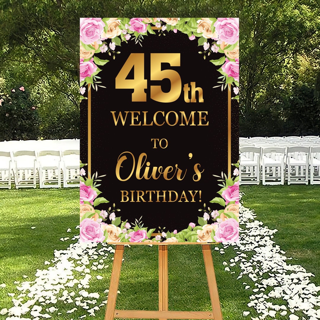 Custom Birthday Foam Board Poster Sign, Birthday Event Custom Printing ...