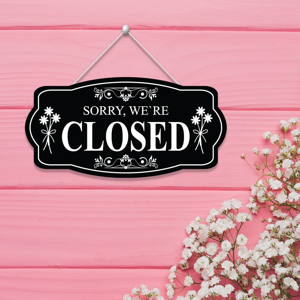 Open and Closed Sign for Door or Wall 10 X 5 Easy - Etsy