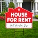 House for Rent Yard Sign Coroplast for Rent Blank Sign - Etsy