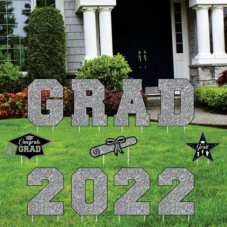 Graduation Yard Sign Letters Graduation 2022 Yard Cutouts | Etsy