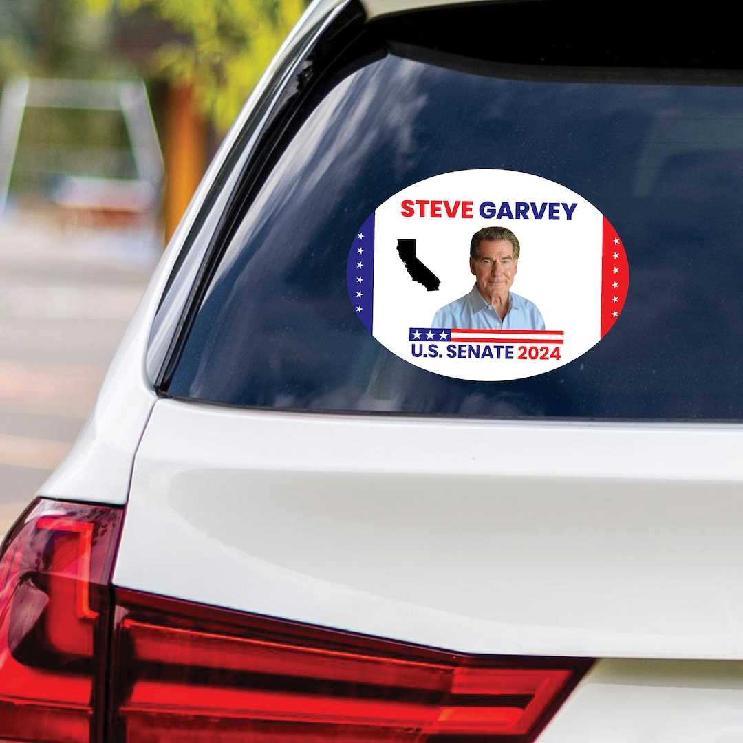 Steve Garvey for U.S. Senate California Sticker Vinyl Decal, Vote Steve ...