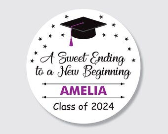 Custom Graduation Stickers / Class of 2024 Stickers / Custom Stickers ...