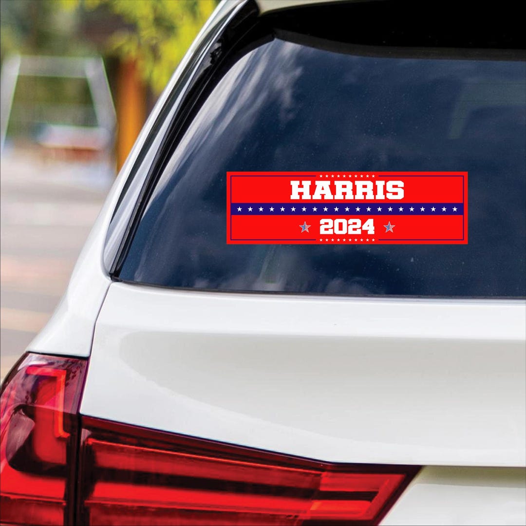 Kamala Harris 2024 Sticker Vinyl Decal, Harris for President 2024 Vinyl ...
