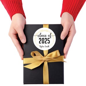Personalized Graduation 2025 Stickers, Custom Class of 2025 Stickers ...