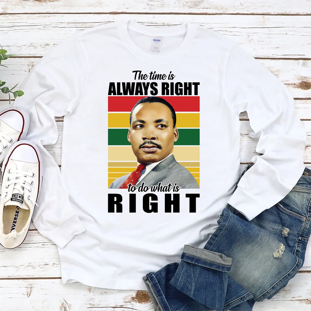 Martin Luther King Jr Long Sleeve T-shirt, BLM Unisex Long Sleeve Shirt ...