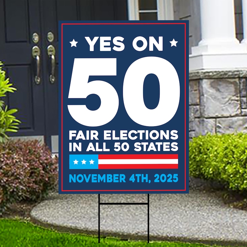 Yes on Prop 50 California Yard Sign - Etsy