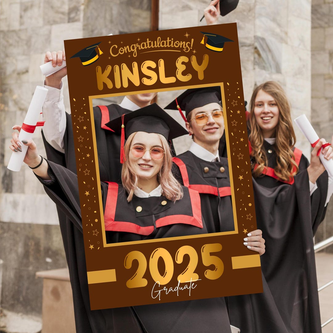Personalized Graduation 2025 Selfie Frame, Class of 2025 Selfie Frame ...