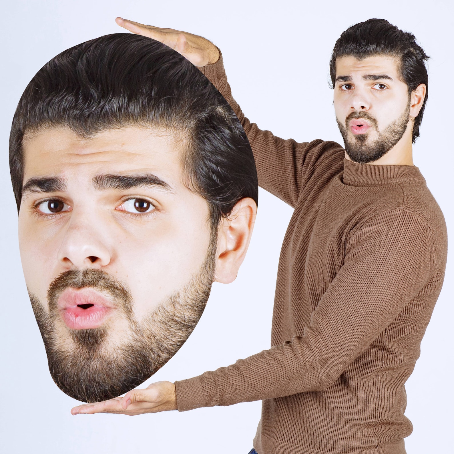 Custom Big Head Face Cutouts, Wedding Heads, Bachelorette Groom Face ...