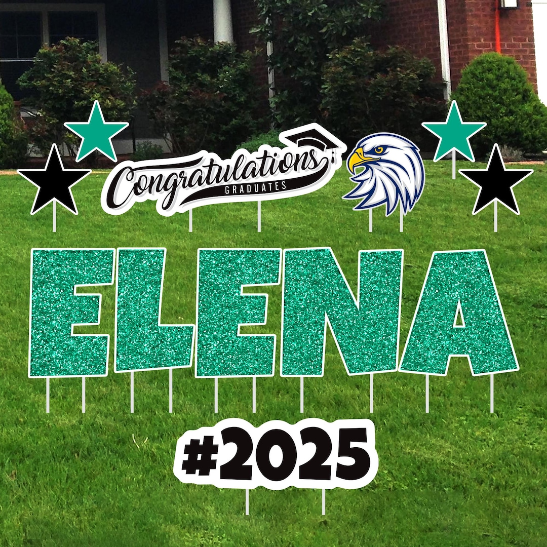 Personalized Graduation Yard Sign Letters 18", Custom Graduation Yard ...