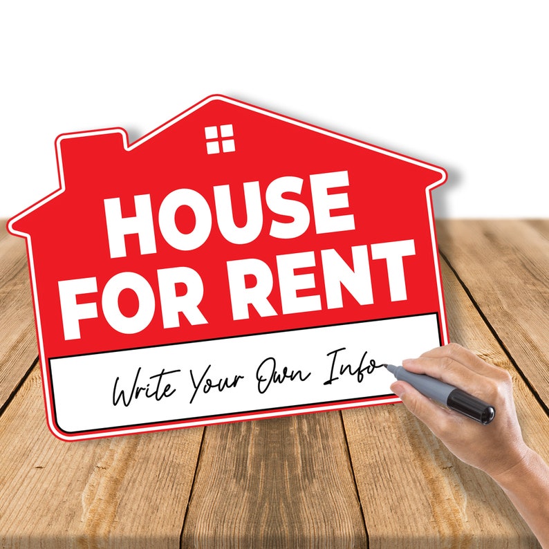 House for Rent Yard Sign Coroplast for Rent Blank Sign, Write Your ...