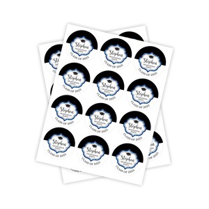 Personalized Graduation 2025 Stickers, Custom Class of 2025 Stickers ...