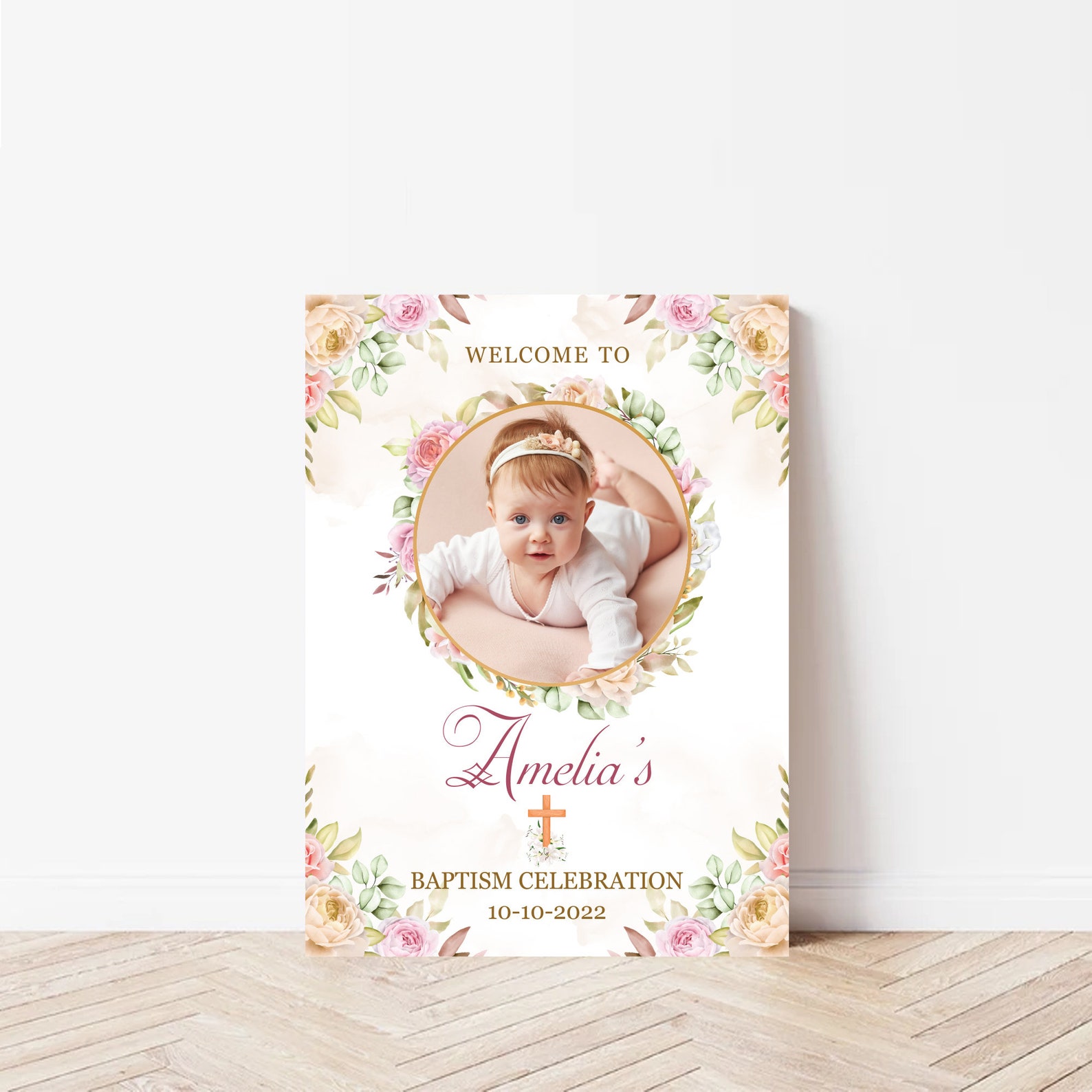 Custom Baptism Foam Board Poster Sign Christening & Religious - Etsy