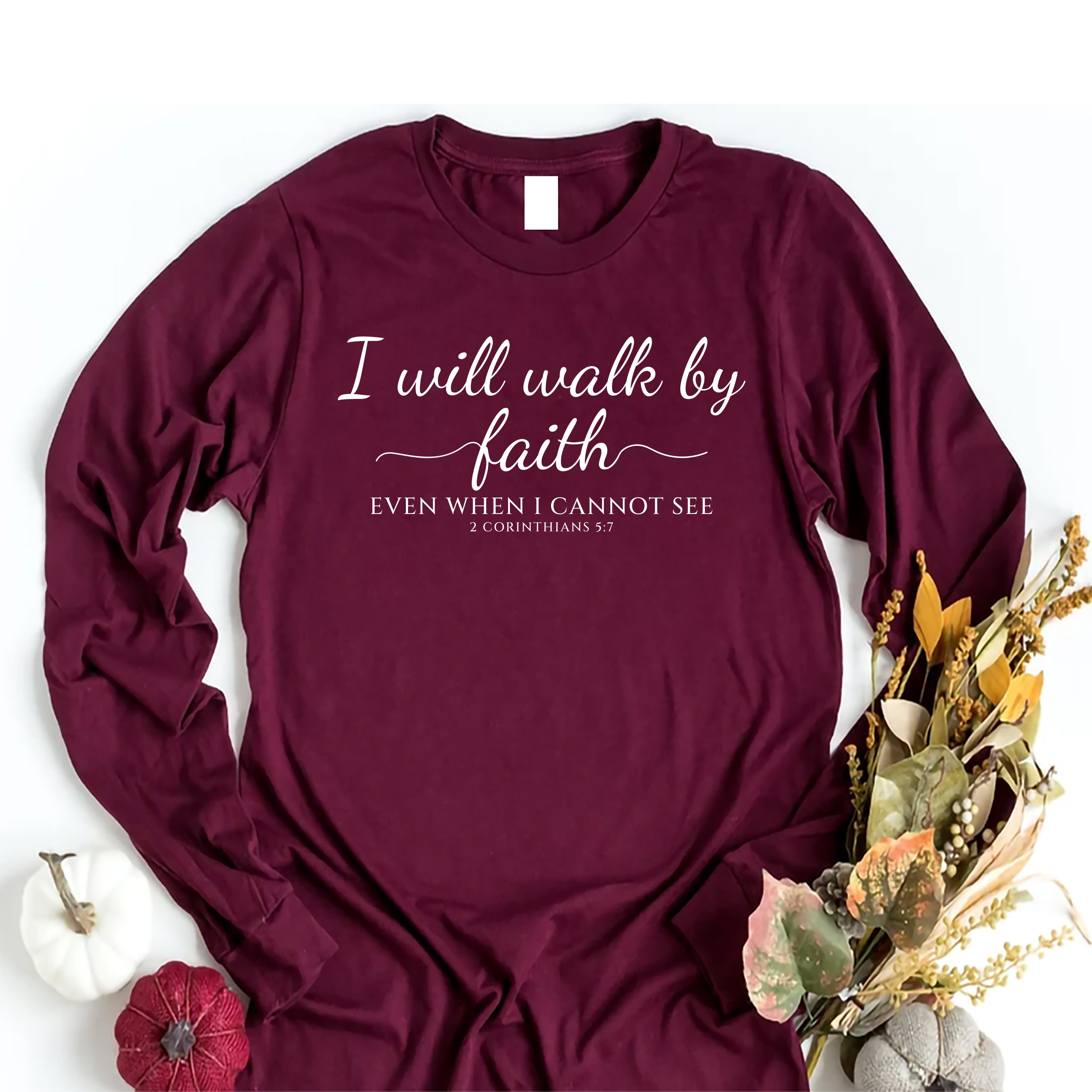 Christian Faith Long Sleeve T-shirt, Bible Verse Unisex Shirt for ...