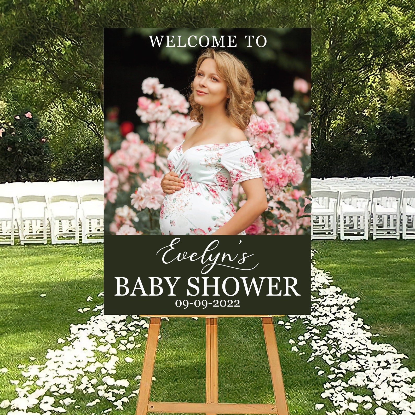 Custom Baby Shower Foam Board Poster Sign, Baby Shower Custom Printing ...