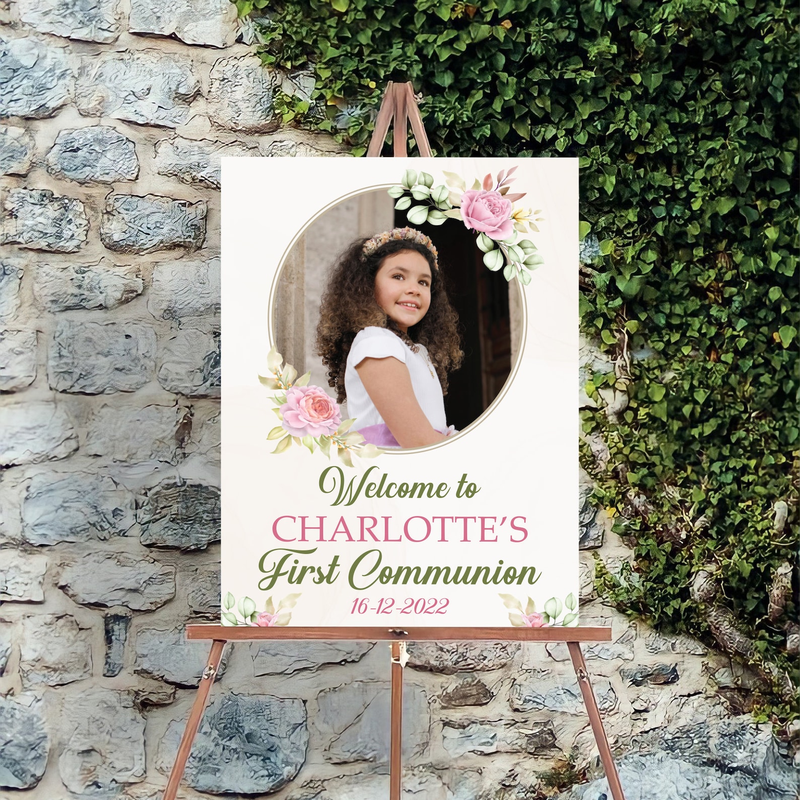 Custom First Communion Foam Board Poster Sign, My Communion Custom ...