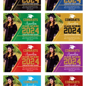 Personalized Graduation Yard Sign 2024 With Photo Grad Sign, Class of ...