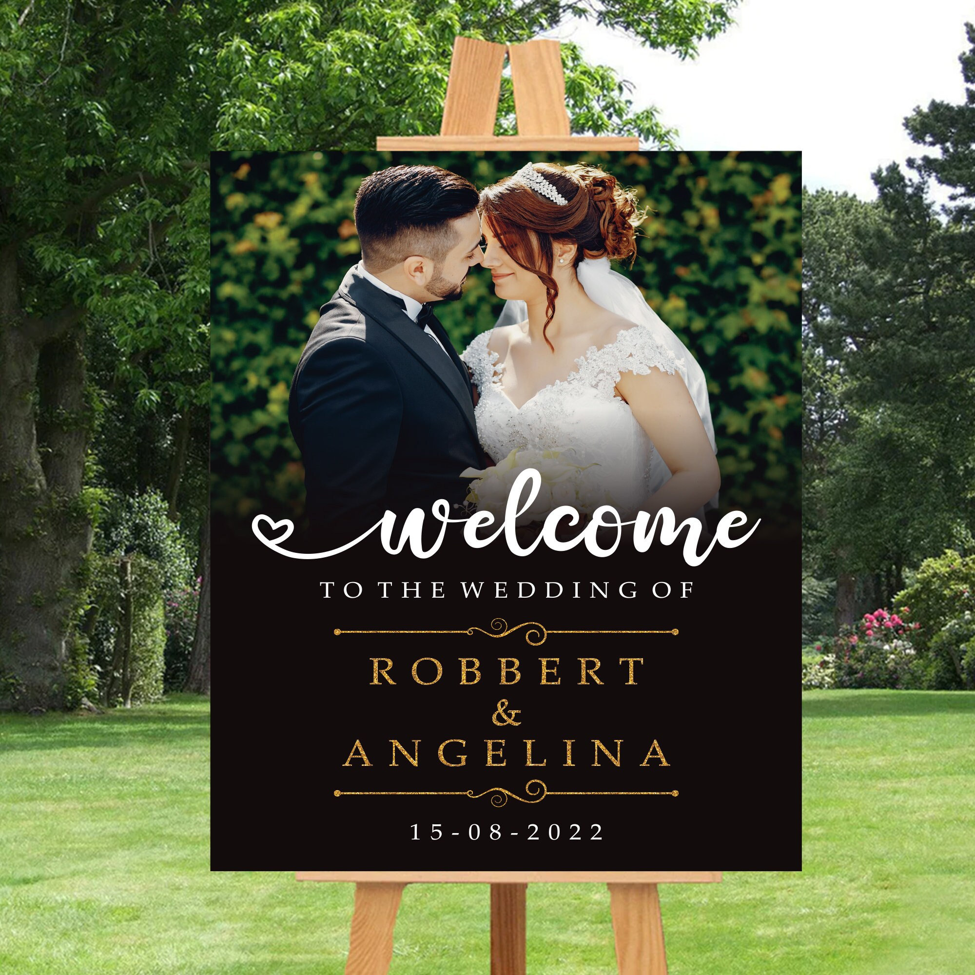 Custom Wedding Foam Board Poster Sign, Wedding & Event Custom Printing ...
