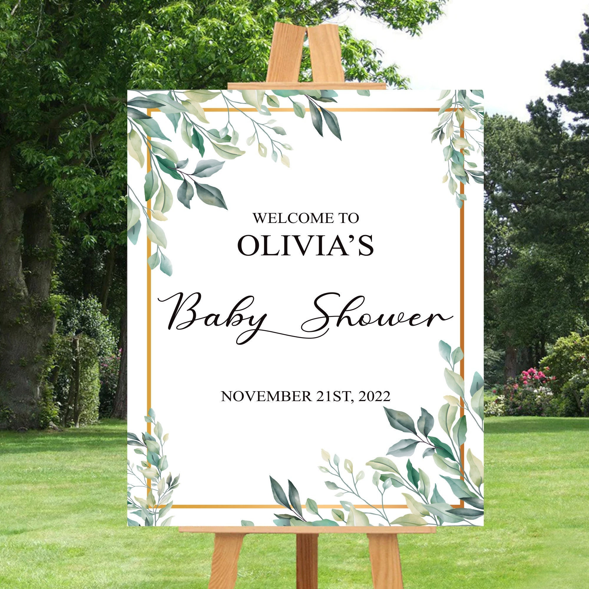 Custom Baby Shower Foam Board Poster Sign, Baby Shower & Event Custom ...
