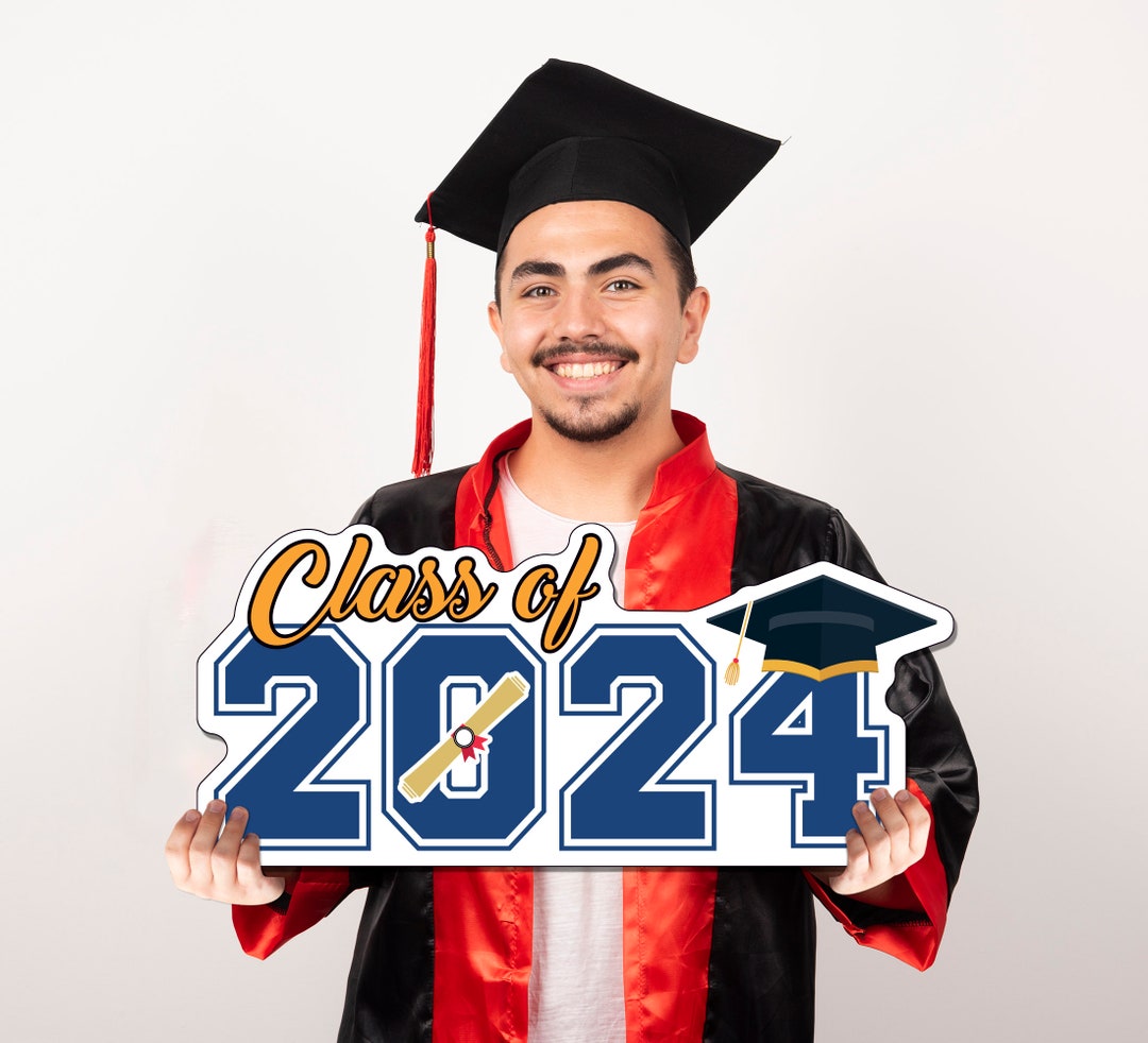Personalized Class of 2024 Coroplast Sign, Graduate 2024 Cutout ...