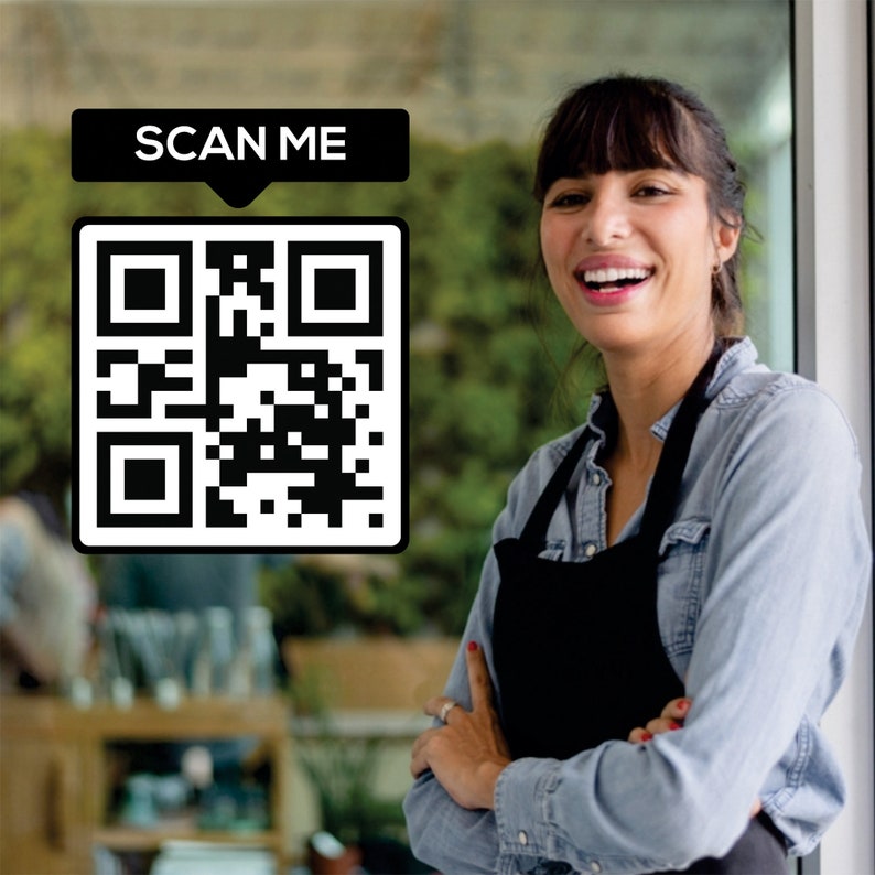 Custom QR Code Business Decal Design Your Own QR Code Static - Etsy