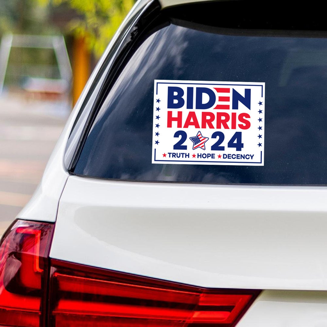 Biden Harris 2024 Sticker Vinyl Decal, Biden for President 2024 Vinyl ...