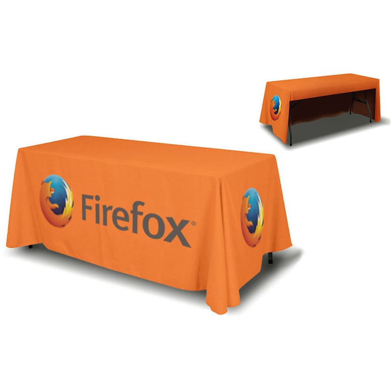 Custom Table Throw Personalized Table Cloth With Logo - Etsy