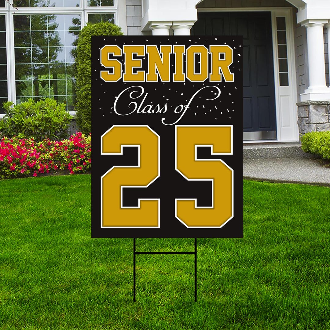 Senior Graduation Yard Sign 2025 - Coroplast Grad Sign, Class of 2025 ...