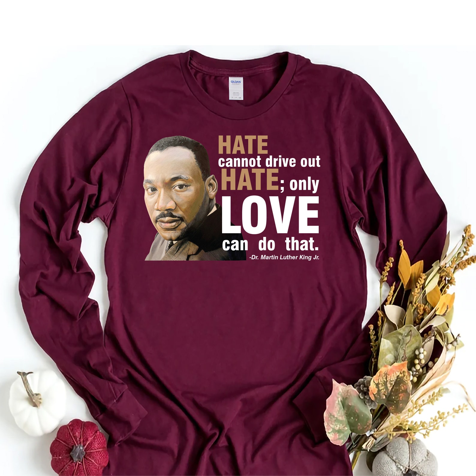 Martin Luther King Jr Long Sleeve T-shirt MLK Day Unisex Long - Etsy