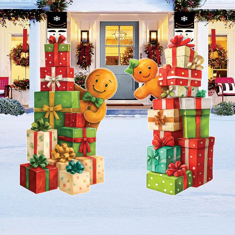 Outdoor Gingerbread Decor - Etsy