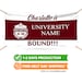 Personalized College Bound Banner Sign 13 Oz College Logo - Etsy