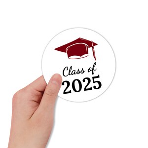 Personalized Graduation 2025 Stickers, Custom Class of 2025 Stickers ...