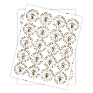 Personalized Honey Stickers, Custom Honey Product Stickers, Business ...