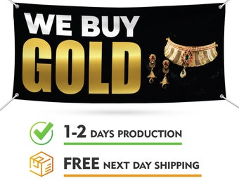 We Buy Gold Sign | Etsy