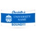 Personalized College Bound Banner Sign 13 Oz College Logo Sign, Custom ...