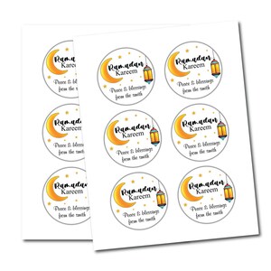 Personalized Ramadan Mubarak Stickers, Custom Ramadan Kareem Stickers ...