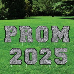 Prom 2025 Graduation Yard Sign Letters, Prom Graduation Yard Cutouts ...