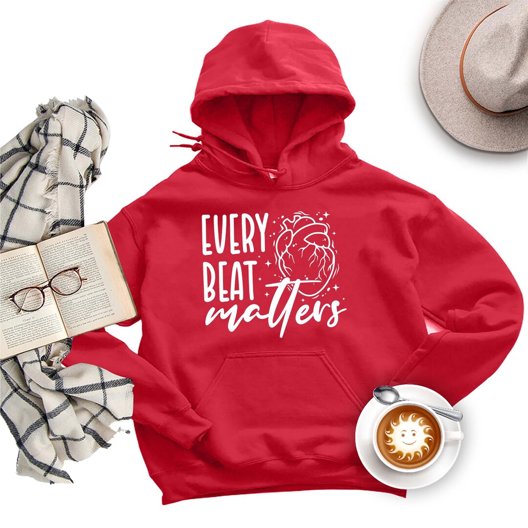 Cardiology Hoodie, Every Beat Matters Shirt, Cardiologist Long Sleeve T ...