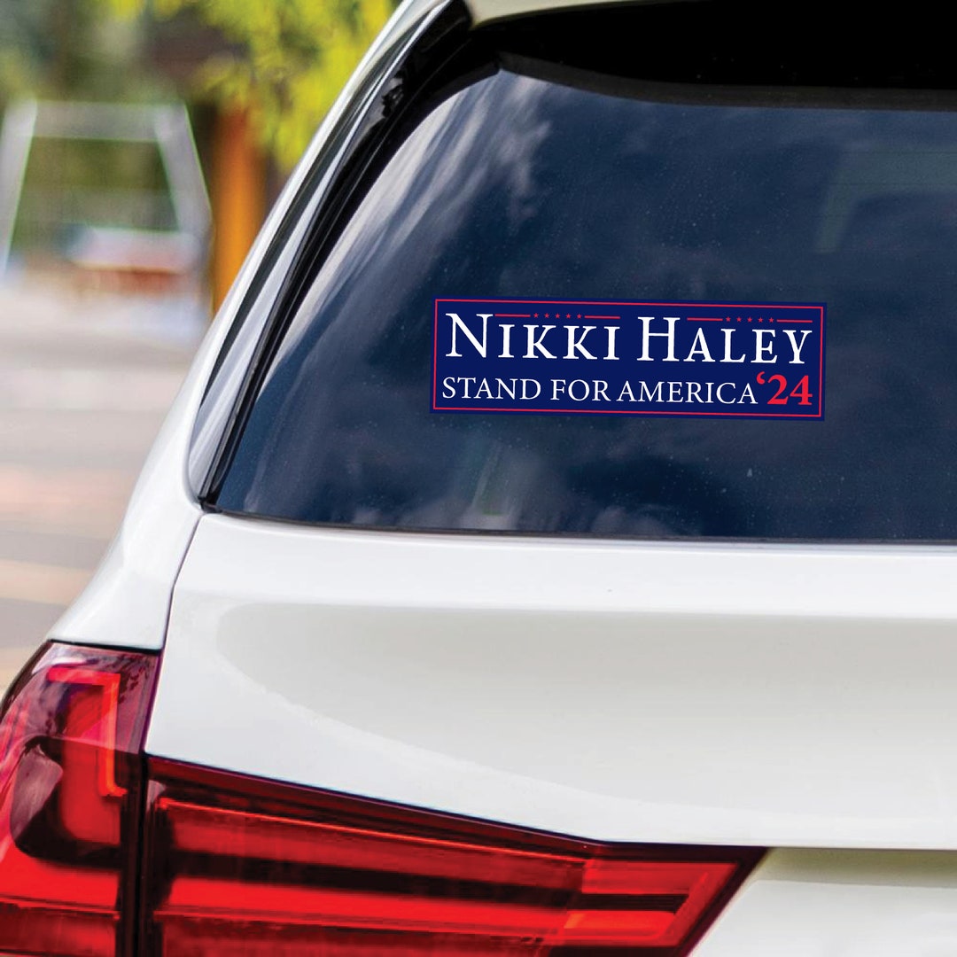 Nikki Haley 2024 Sticker Vinyl Decal, Nikki Haley for President Sign ...